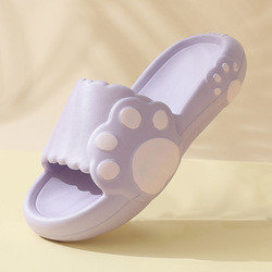 Slippers women summer home thick bottom non-slip indoor shoes wholesale couple household bear claw men flat sandals