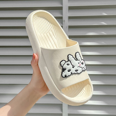 Cute Cartoon slippers women indoor and outdoor fashion Men sandals couple Dalmatians summer home cheap ladies shoes