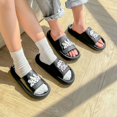 Cute Cartoon slippers women indoor and outdoor fashion Men sandals couple Dalmatians summer home cheap ladies shoes