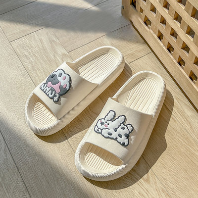 Cute Cartoon slippers women indoor and outdoor fashion Men sandals couple Dalmatians summer home cheap ladies shoes