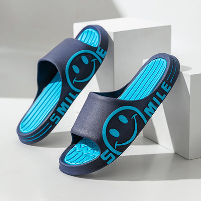 2022 hot sale new fashion cute flat sandals for Men summer home bathroom couple smiley indoor women slippers