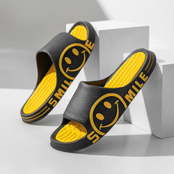 2022 hot sale new fashion cute flat sandals for Men summer home bathroom couple smiley indoor women slippers