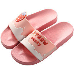 Hot sale New women slippers summer home shoes bath non-slip cute cartoon couple fruit indoor summer flat sandals
