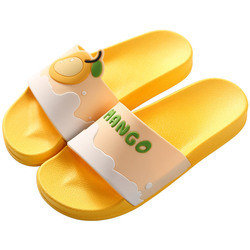 Hot sale New women slippers summer home shoes bath non-slip cute cartoon couple fruit indoor summer flat sandals