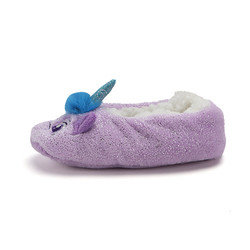 wholesale New products hot style unicorn indoor home slippers purple cartoon unicorn slippers Farley velvet slippers