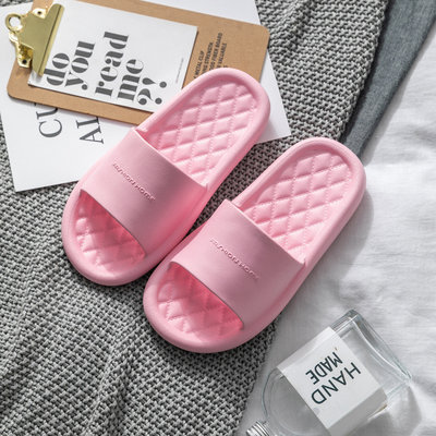 2021 summer solid color sandals for couples indoor bathing waterproof non-slip slippers soft and durable flip-flops