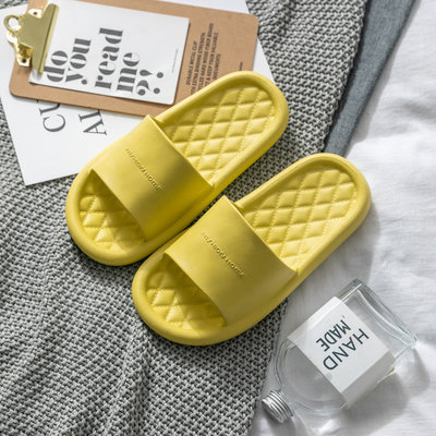 2021 summer solid color sandals for couples indoor bathing waterproof non-slip slippers soft and durable flip-flops