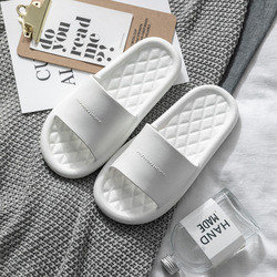 2021 summer solid color sandals for couples indoor bathing waterproof non-slip slippers soft and durable flip-flops