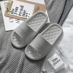 2021 summer solid color sandals for couples indoor bathing waterproof non-slip slippers soft and durable flip-flops