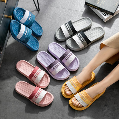 Wholesale thick-soled slippers summer elastic soft-soled non-slip household shoes cute and comfortable couple sandals