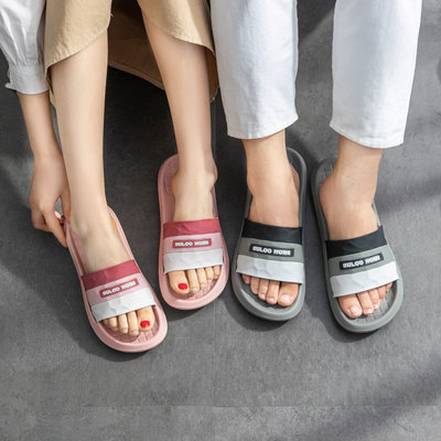 Wholesale thick-soled slippers summer elastic soft-soled non-slip household shoes cute and comfortable couple sandals