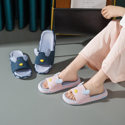 2021 summer cute Little elk upper couple slippers indoor thick-soled wear-resistant non-slip sandals