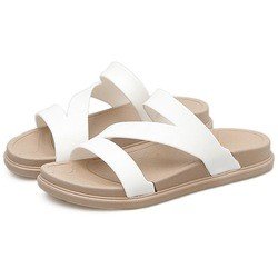 Flat sandals women summer fashion Korean version outside wear non-slip solid color slippers wholesale