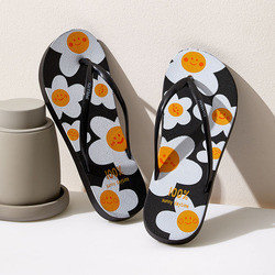 Flip-flops summer fashion outdoor wear beach shoes midsole sun flower women sandals and bathroom slippers