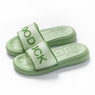 New fashion slippers women home letters transparent design bathroom non-slip sandals summer outdoor wholesale