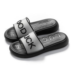 New fashion slippers women home letters transparent design bathroom non-slip sandals summer outdoor wholesale