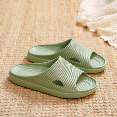 Wholesale solid color unisex slippers summer household bathroom non-slip thickened soft bottom casual sandals