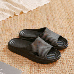 Wholesale solid color unisex slippers summer household bathroom non-slip thickened soft bottom casual sandals