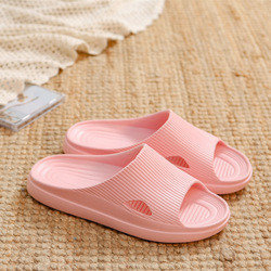 Wholesale solid color unisex slippers summer household bathroom non-slip thickened soft bottom casual sandals