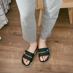 Summer new home fashion couple sandals home bathing non-slip shock absorption color matching slippers