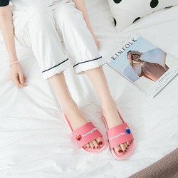 Summer new home fashion couple sandals home bathing non-slip shock absorption color matching slippers