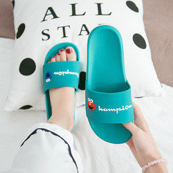 Summer new home fashion couple sandals home bathing non-slip shock absorption color matching slippers