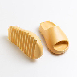 2021 summer thick-soled solid color waterproof sandals non-slip wear-resistant damping indoor couple shoes