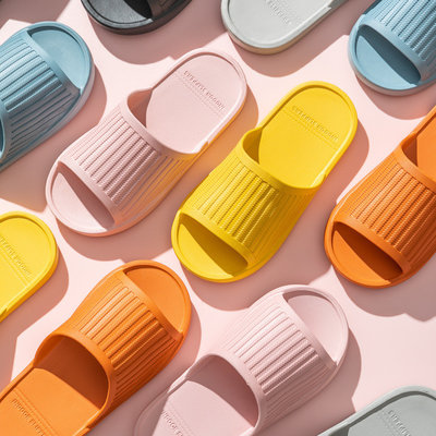 New Design Men Comfortable EVA Non-slip Candy color High Quality Slipper women Bathroom Summer solid color Durable sandal