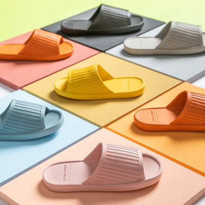 New Design Men Comfortable EVA Non-slip Candy color High Quality Slipper women Bathroom Summer solid color Durable sandal