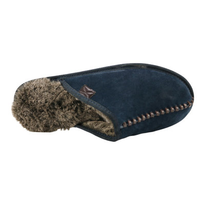 men  winter house indoor slippers  Winter Mules Fluffy Suede Comfy Slippers