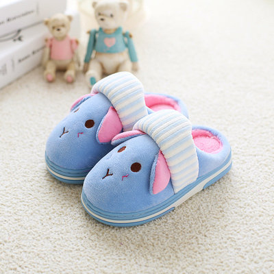 New design cute cartoon children slippers warm winter home for men and women indoor non-slip baby bedroom shoes