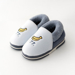 Children home cartoon fruit slippers for boys and girls indoor soft sole non-slip warm cheap bedroom shoes in stock