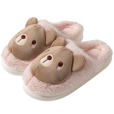 Couple fashion cute style high quality cheap bedroom shoes 2021 new winter female thick bottom home slippers