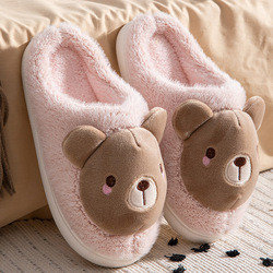 Couple fashion cute style high quality cheap bedroom shoes 2021 new winter female thick bottom home slippers
