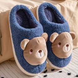 Couple fashion cute style high quality cheap bedroom shoes 2021 new winter female thick bottom home slippers