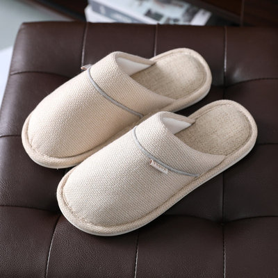 New product home slippers women thin non-slip autumn and winter warm soft bottom Japanese couple indoor shoes
