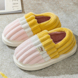 New product all-inclusive slippers women warm indoor home daily use couple winter thick bottom plush bedroom shoes
