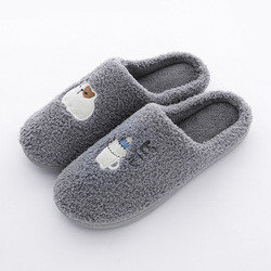 Winter wholesale soft plush and anti-slip house slippers 2021 new fashion cute couple keep warm women shoes