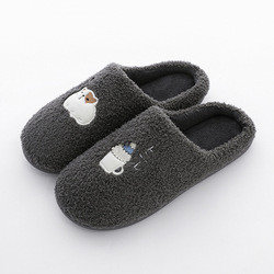 Winter wholesale soft plush and anti-slip house slippers 2021 new fashion cute couple keep warm women shoes