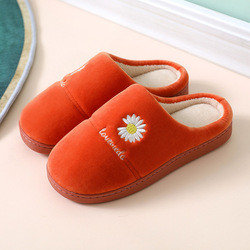 2021 hot sale product warm bedroom shoes winter indoor non-slip home couple leisure slippers ladies wholesale