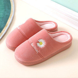 2021 hot sale product warm bedroom shoes winter indoor non-slip home couple leisure slippers ladies wholesale