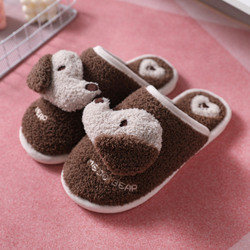New fashion cute home indoor shoes female winter warm non-slip soft bottom couple cartoon slippers in stock