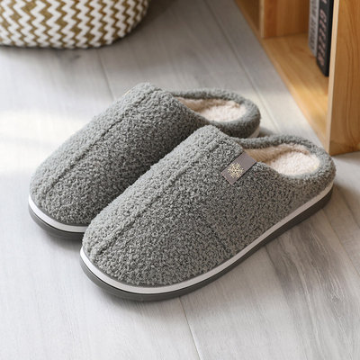 Wholesale New couple warm plush bedroom shoes for men and women non-slip autumn winter  household slippers