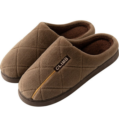 Hot selling warm home slippers women winter fashion soft fluffy non-slip couple bedroom shoes wholesale