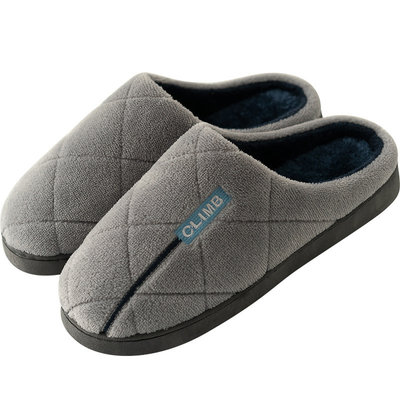 Hot selling warm home slippers women winter fashion soft fluffy non-slip couple bedroom shoes wholesale