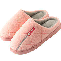 Hot selling warm home slippers women winter fashion soft fluffy non-slip couple bedroom shoes wholesale