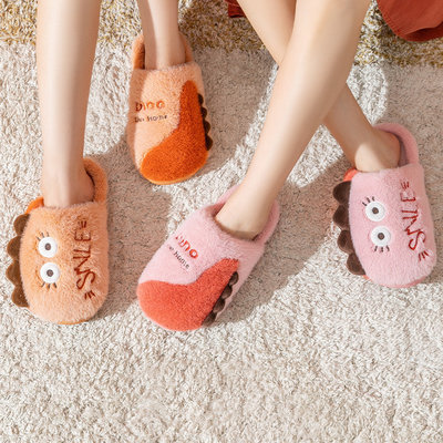 2021 new female beautiful and practical winter Thermal fluff home indoor shoes lightweight soft sole slippers