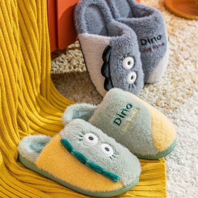 2021 new female beautiful and practical winter Thermal fluff home indoor shoes lightweight soft sole slippers