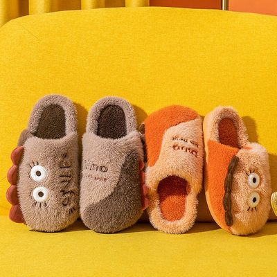 2021 new female beautiful and practical winter Thermal fluff home indoor shoes lightweight soft sole slippers
