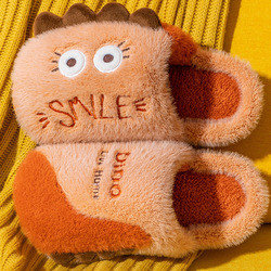 2021 new female beautiful and practical winter Thermal fluff home indoor shoes lightweight soft sole slippers
